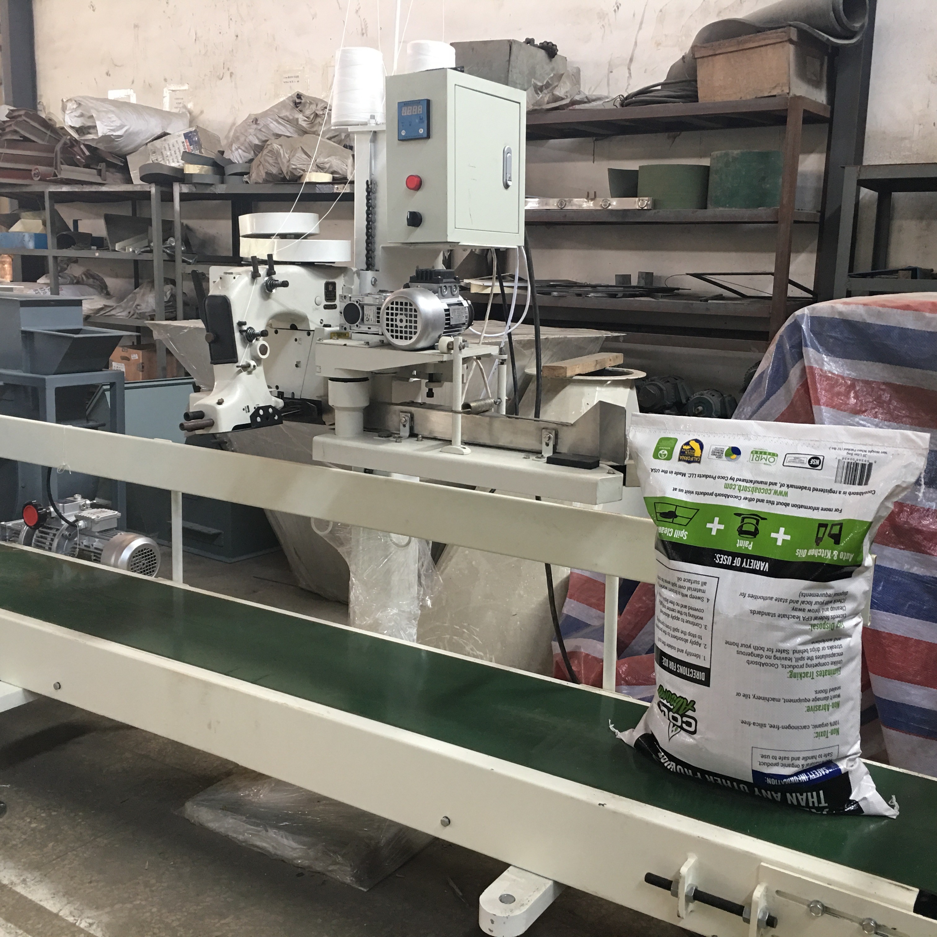 ISO 1000bags Hour 3KW Automatic Bag Sewing Machine ISO 1000bags Hour 3KW Automatic Bag Sewing Machine